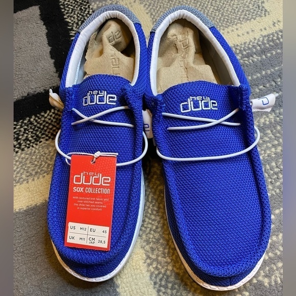 Hey Dude | Shoes | Hey Dude Wally Sox Go Blue Mens Size 2 | Poshmark
